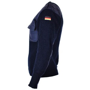 Original German Army Pullover Commando Jumper Blue Navy Sweater Wool ...