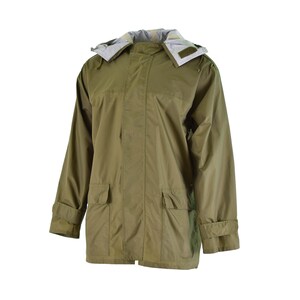 Genuine Danish Army O.D Wet Weather Jacket Waterproof Hooded Rain Coat ...
