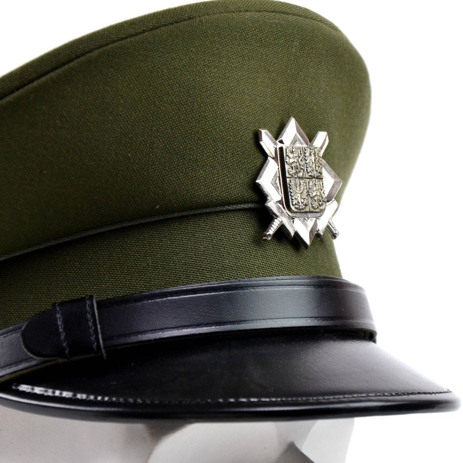 Original Czech army peaked cap. Air forces officer military parade cap ...