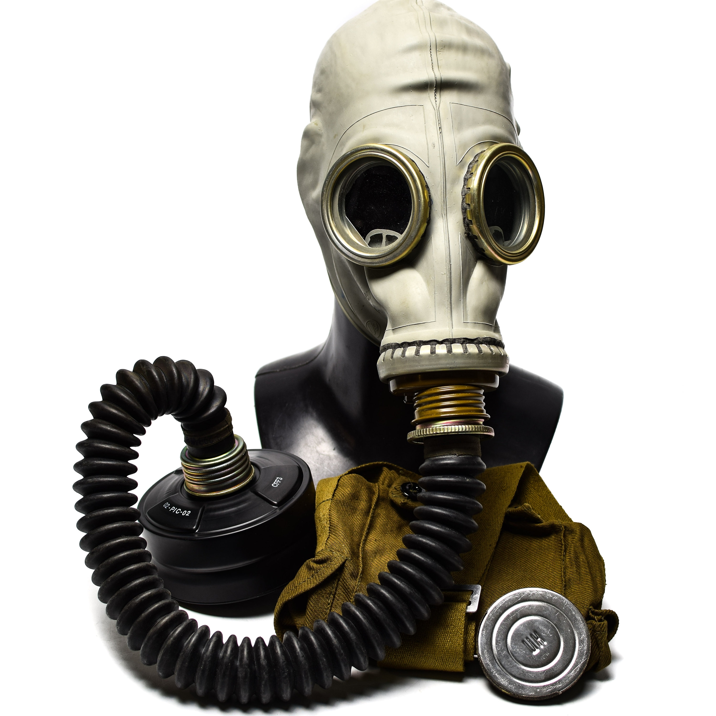 Cold War Soviet Russian Military Gas Mask GP-5 Black Hose - Etsy