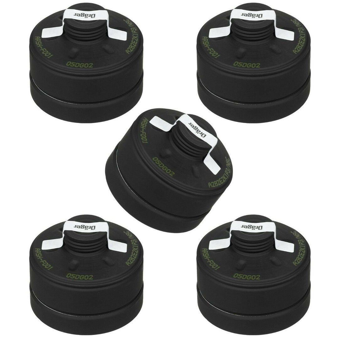 Lot German Army Military Gas Mask Cartridge Drager Nato Filter ...