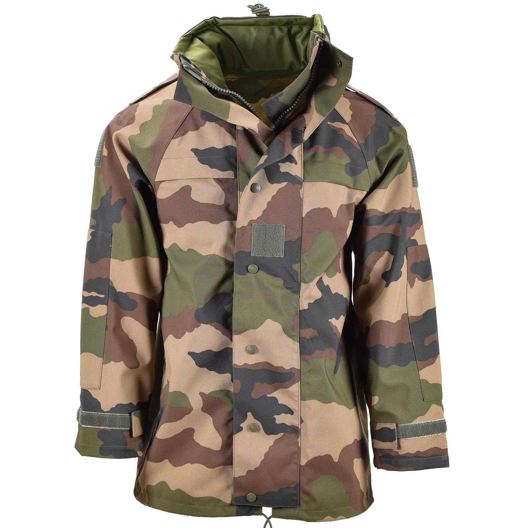 Genuine French army waterproof trilaminate jacket camo goretex hooded ...