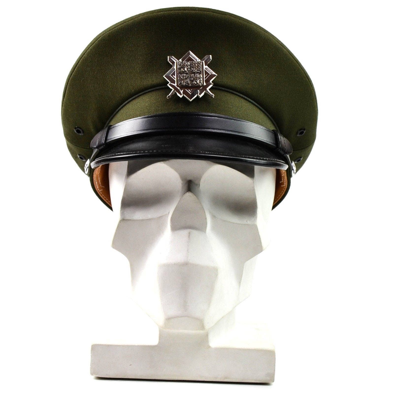 Original Czech army peaked cap. Air forces officer military parade cap ...