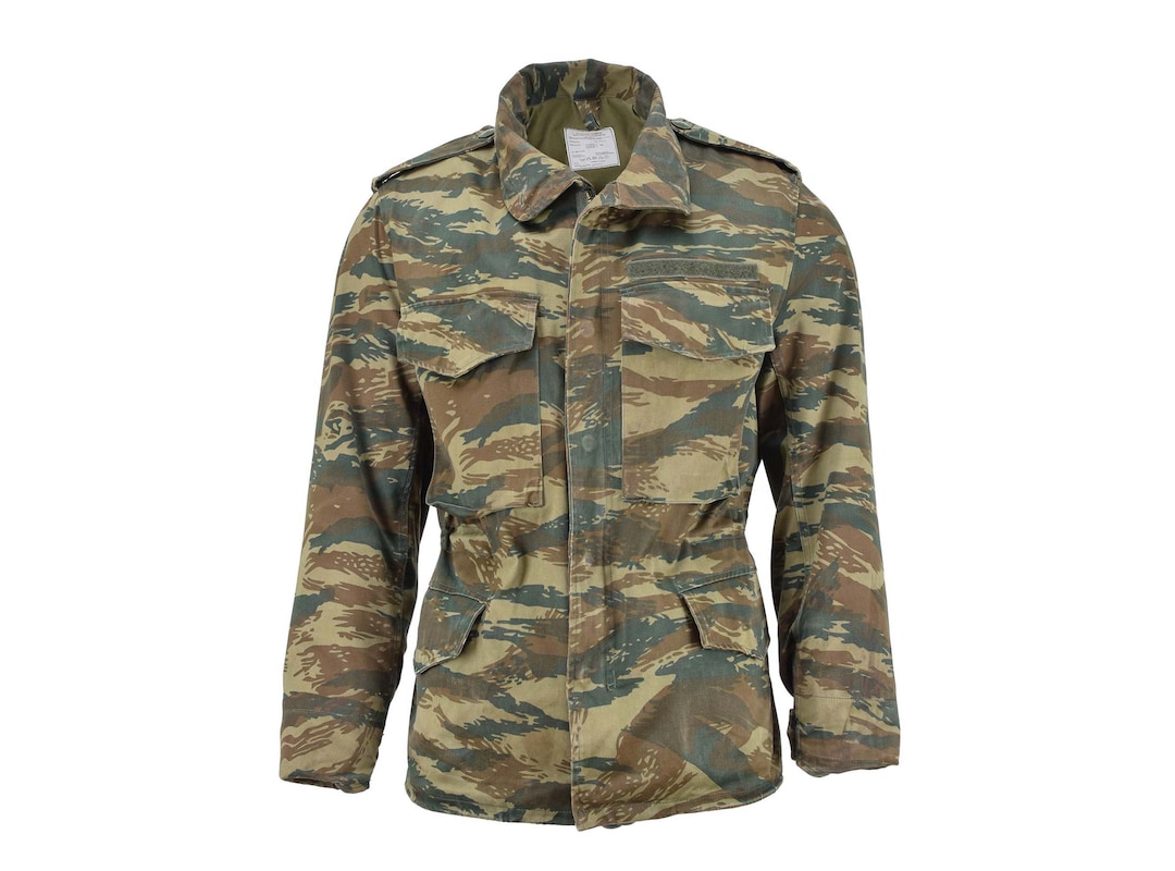 Genuine Greek Army Field Jacket Greece Military Shirts Lizard ...