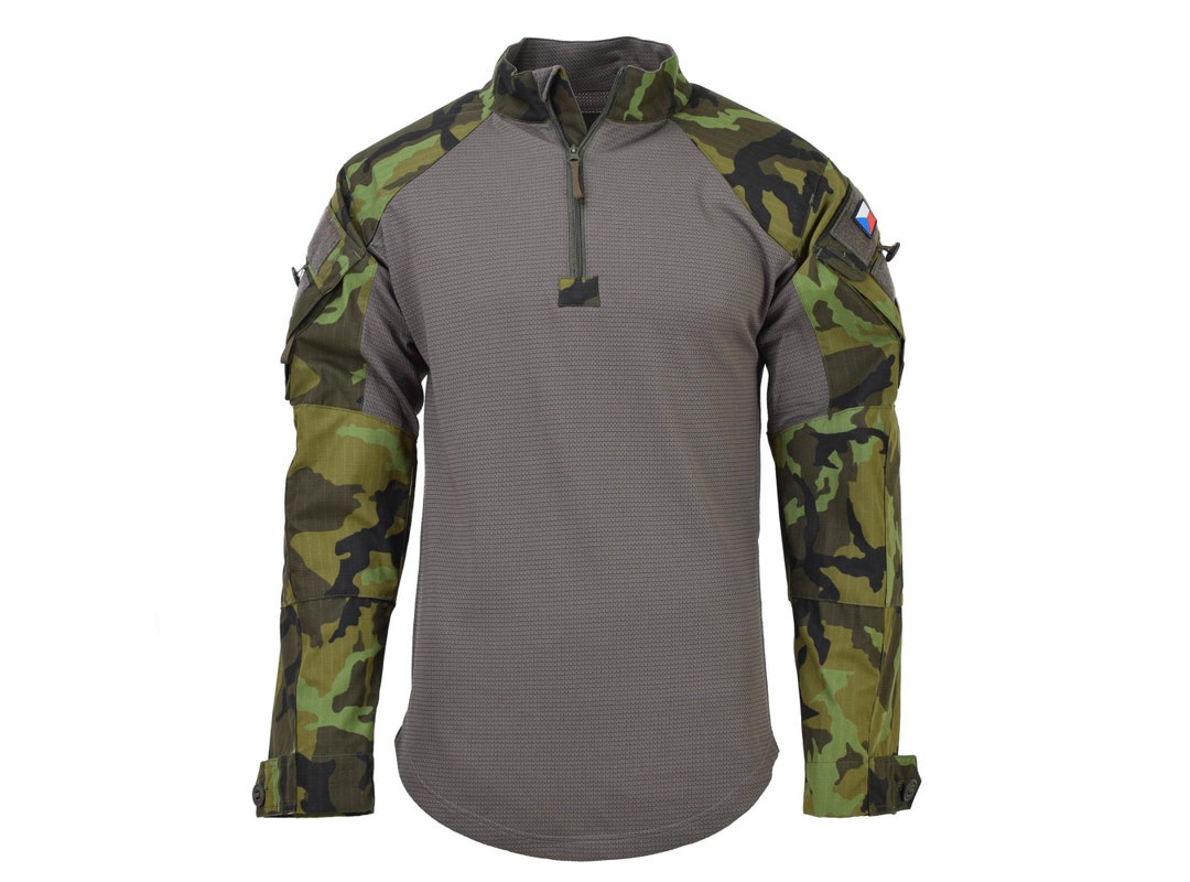 Original Czech Army Tactical Combat Shirts Ubac Woodland Camo Long ...