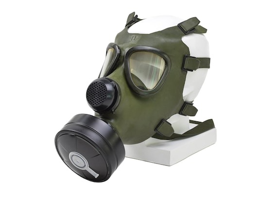 Romanian M74 Gas Mask Full Face NBC Respirator Vintage Olive Military Surplus Etsy UK
