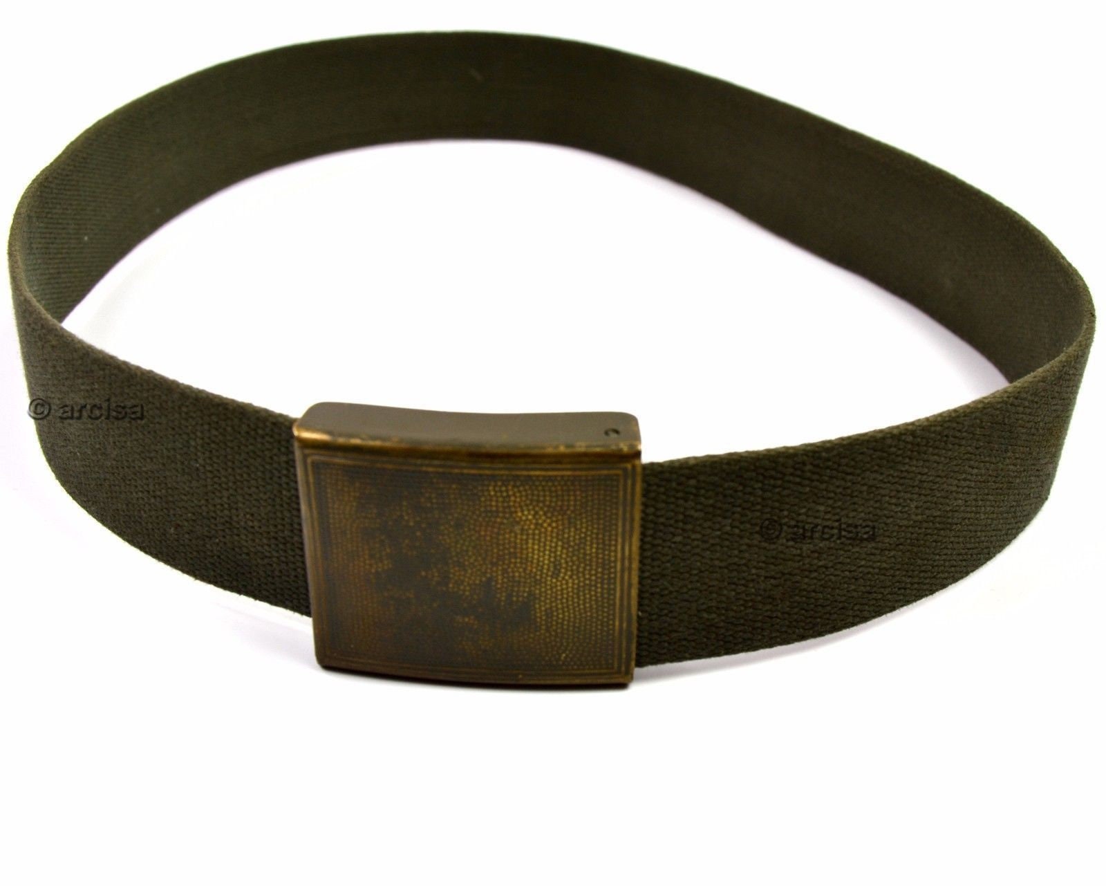 Original German army military surplus belt Heavy Duty German Webbing olive