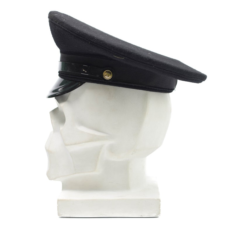 Original Soviet Russian Hat Navy Visor Forage Peaked Cap Black - Etsy