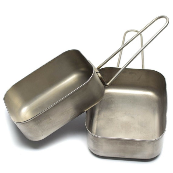 Original Dutch Army Stainless Steel Mess Tins Mess Kit Cooker - Etsy