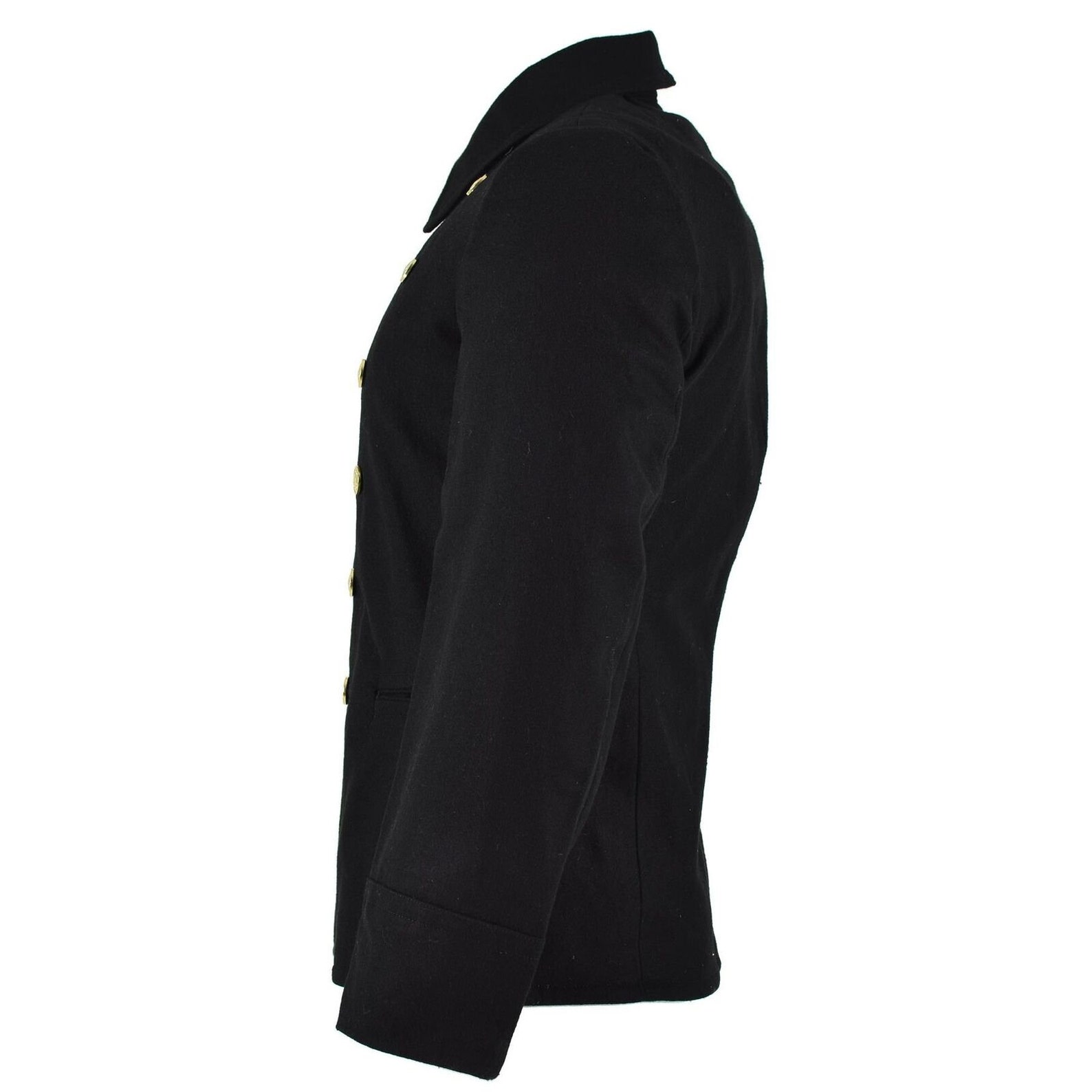 Original Soviet Russian Army Wool Coat Black Short Officer - Etsy