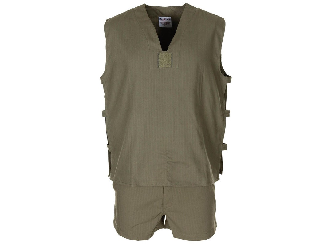 Original French Military Jungle Sleeveless Olive Shirt Tactical ...