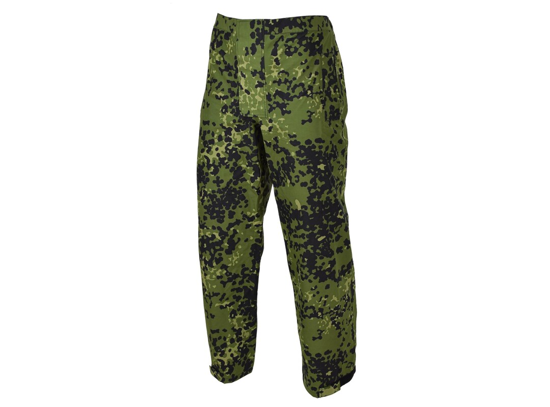 Original Danish Military Camo M84 Rain Pants Waterproof Elasticated ...