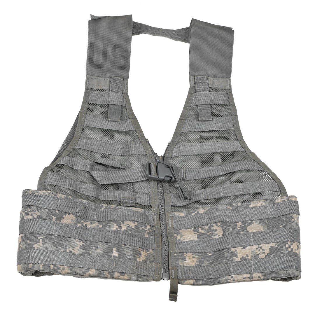 Original U.S. Army Tactical Vest MOLLE II Adjustable One-size Dark Gray ...