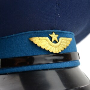 Original Russian Military Hat Soviet Army Officer Peaked Cap Air Forces ...