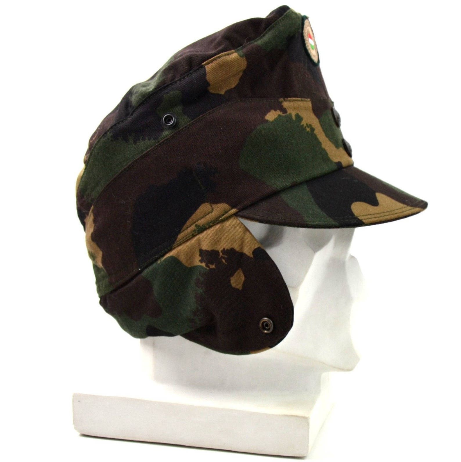 Genuine Hungarian Camo Army Winter Cap Military Field Hat With Color ...