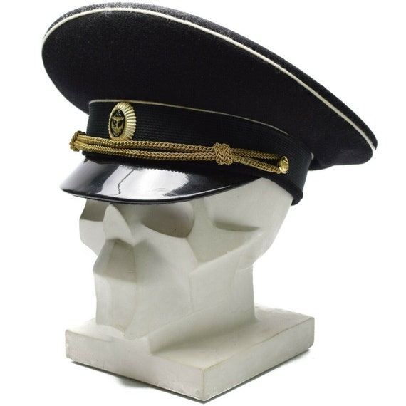 Original Russian Federation Hat Navy Visor Forage Peaked Cap | Etsy