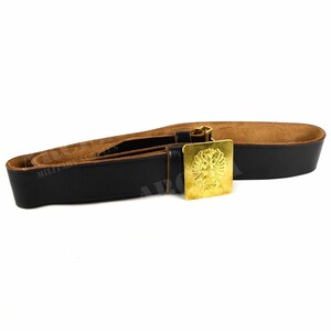Genuine Spanish Army Belt With Brass Buckle. Spain Military Belt Parade ...