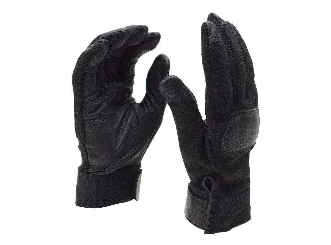 Original Dutch Army Tactical Combat Gloves Leather Palms Knuckle ...