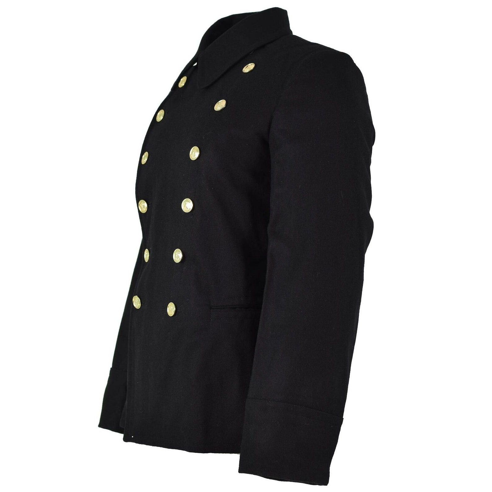 Original Soviet Russian Army Wool Coat Black Short Officer - Etsy