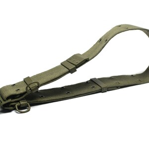 Original French Army Navy Webbing Belt Olive OD Famas France Military ...