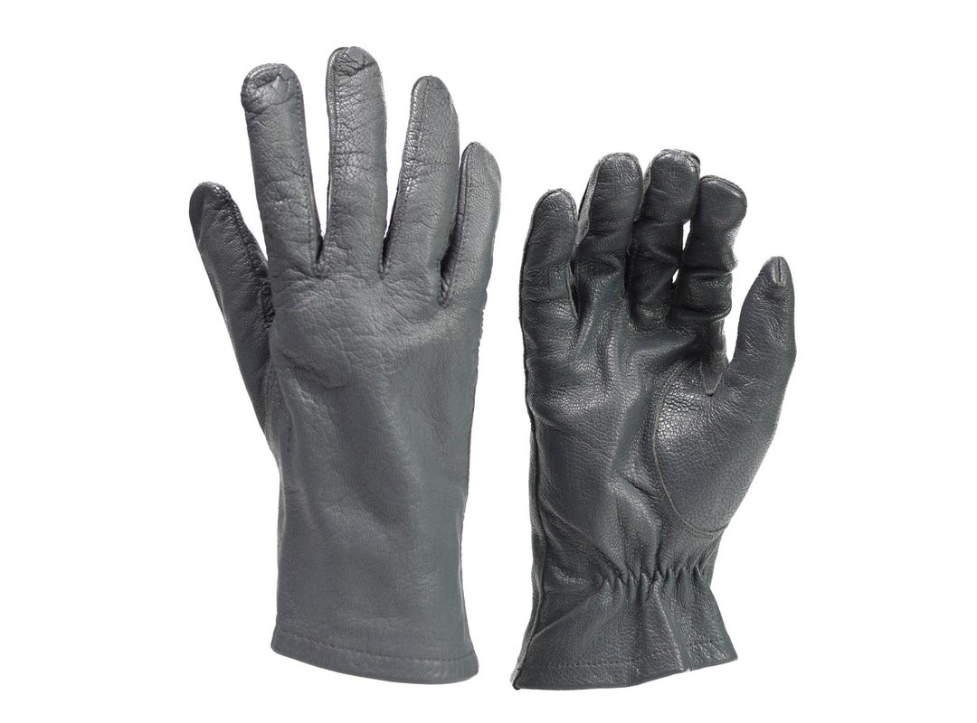 Original Germany Army Leather Gloves Black Tactical Military - Etsy