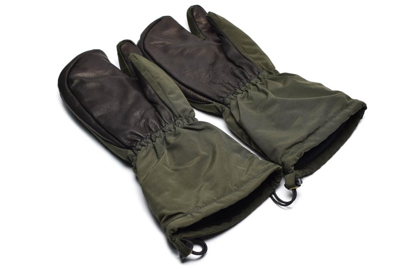 Genuine Danish Army Trigger Finger Mittens Syna-tex Gloves OD - Etsy