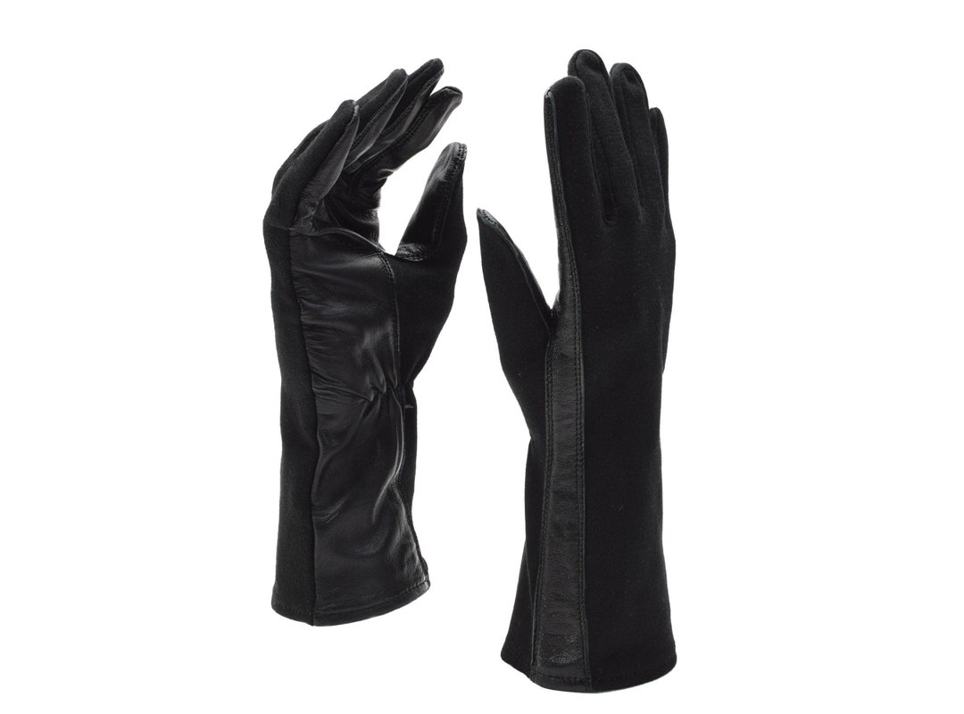 Original Dutch Military Pilot Leather Gloves Warmer Heat Resistant ...