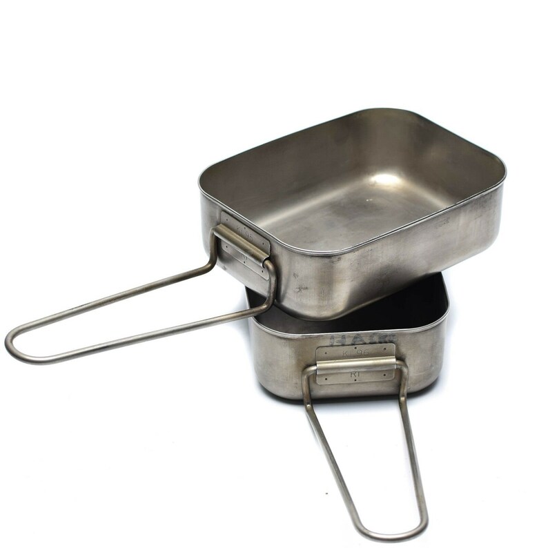 Original Dutch Army Stainless Steel Mess Tins Mess Kit Cooker - Etsy