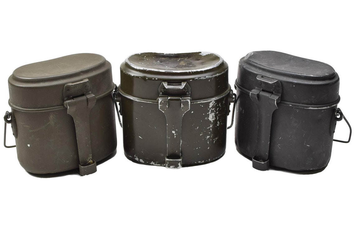 Original Austrian Military Mess Kit Aluminum Olive Hiking - Etsy