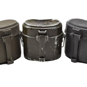 Original Austrian Military Mess Kit Aluminum Olive Hiking Camping ...