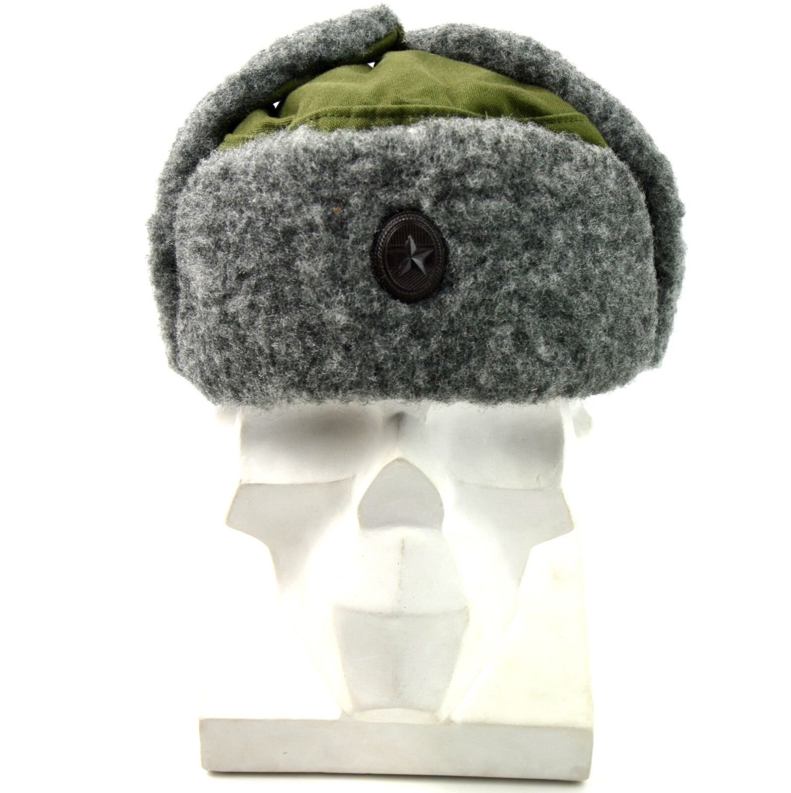 Original Hungarian army winter hat. Ushanka cap military with badge ...