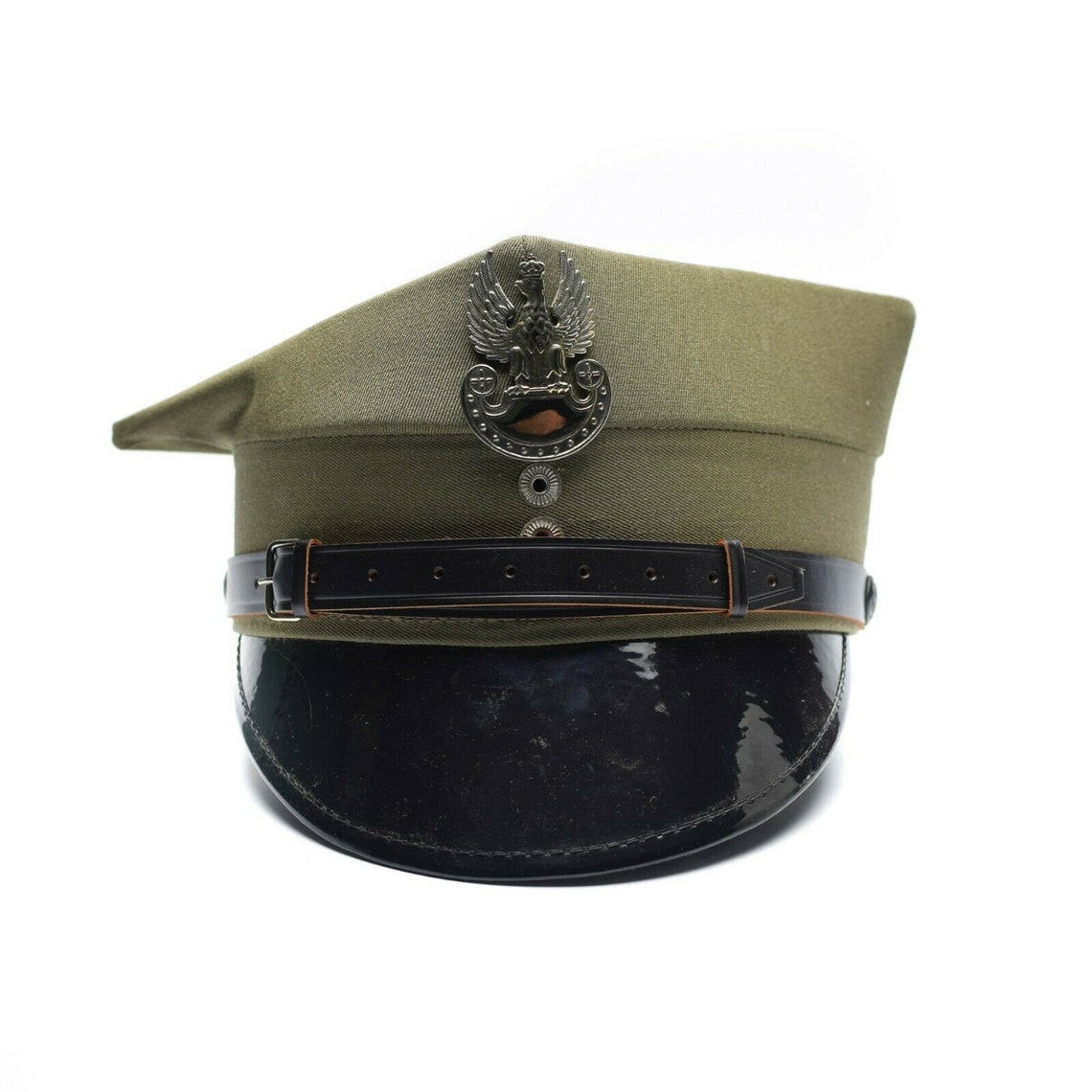Genuine Polish Military Visor Hat Poland Army Officer Peaked - Etsy Genuine Polish Military Visor Hat Poland Army Officer Peaked - Etsy