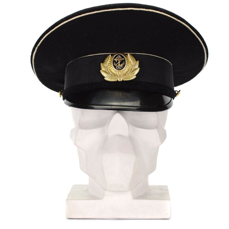 Original Russian Soviet Army Cap Visor Forage Peaked Black | Etsy