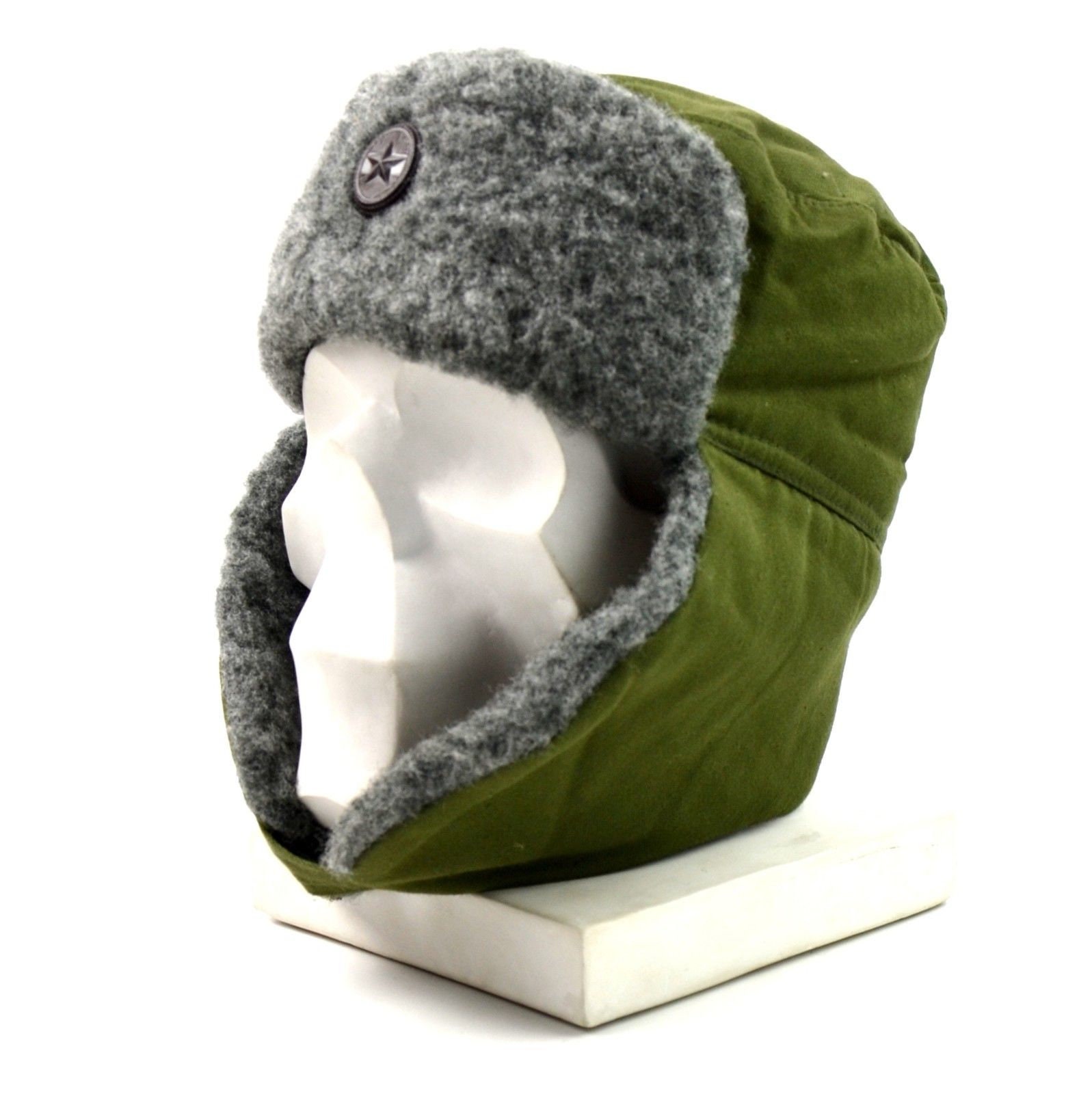 Original Hungarian army winter hat. Ushanka cap military with badge ...