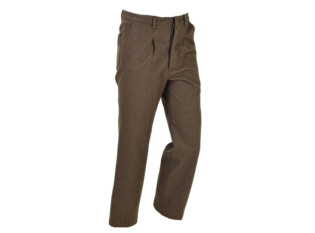 Original Italian Army Wool Uniform Olive Pants Dress Formal Vintage ...