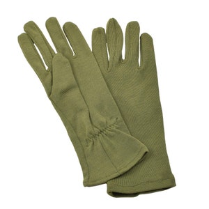 Genuine British Army Gloves Olive Hand Warmers Fire Resistant Fiber ...