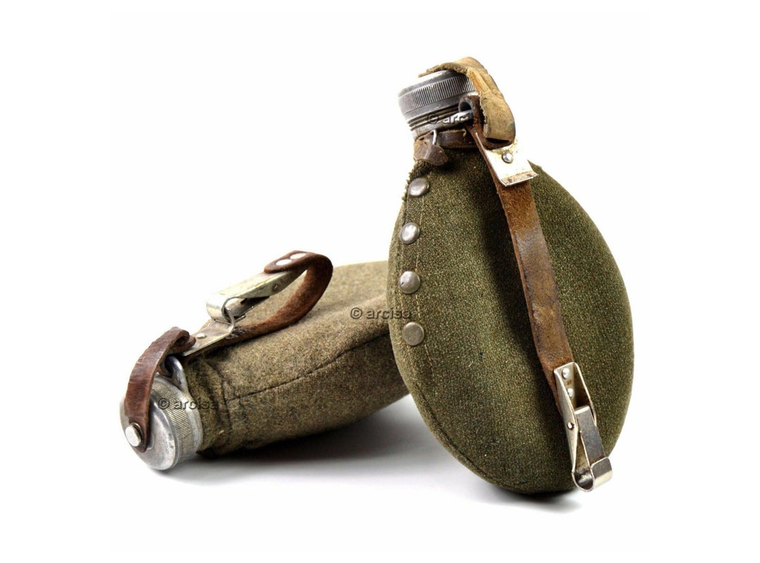 WWII Original Sweden Swedish Army Drinking Flask Water Bottle Military ...