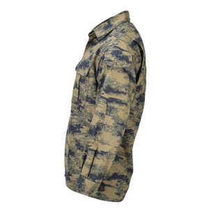Original Turkish Army Tactical Jacket Blue Digital Camouflage Durable ...