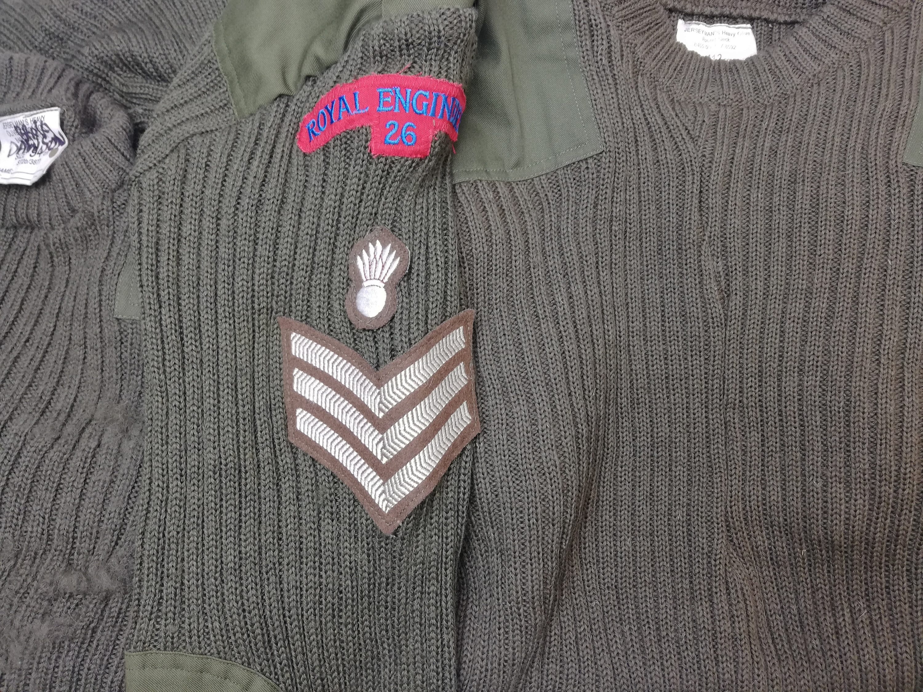 Original British army pullover Commando Jumper Green Olive sweater Wool