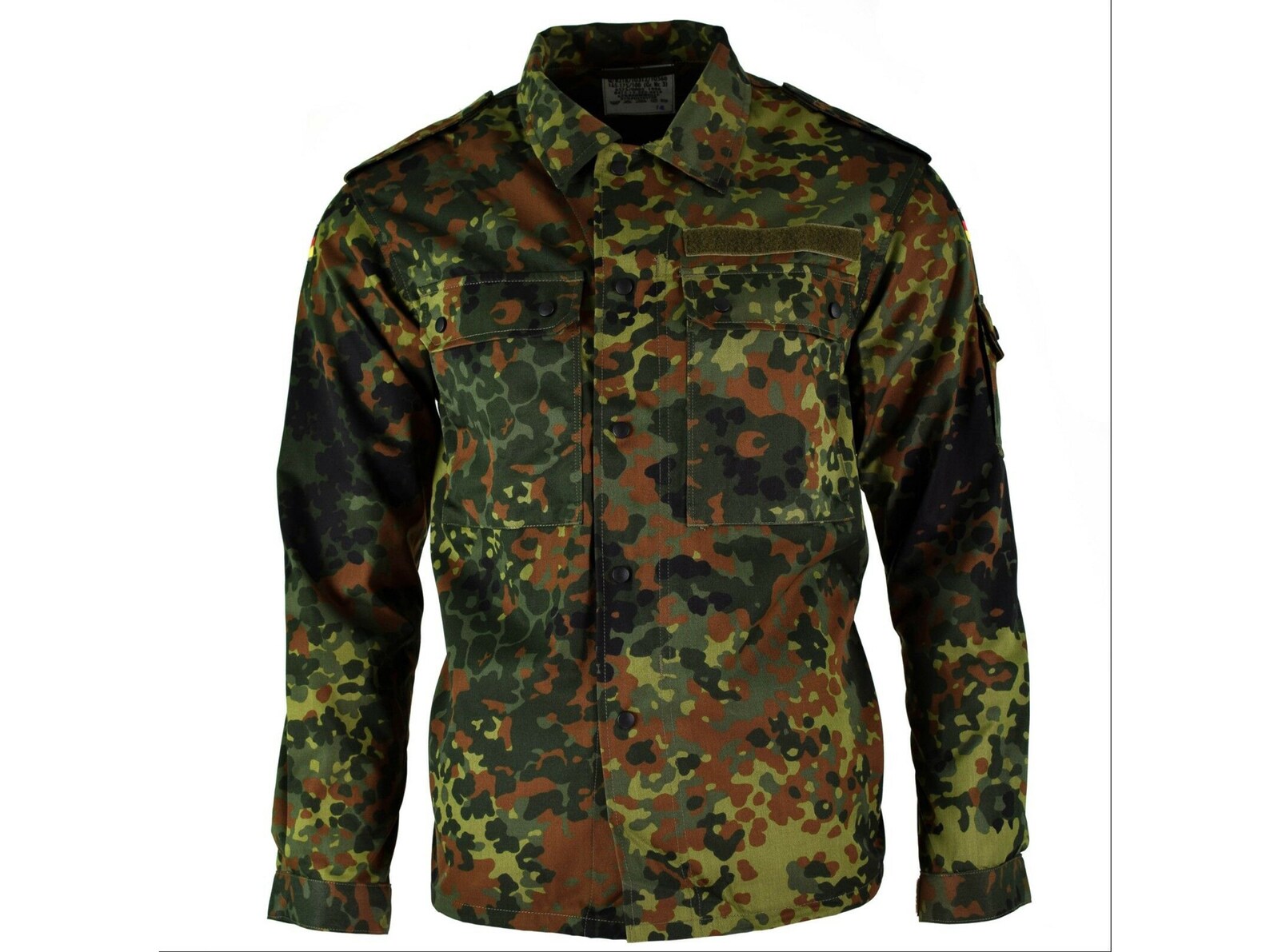 Original German Army Shirt Zipped Flecktarn Camo Tactical - Etsy