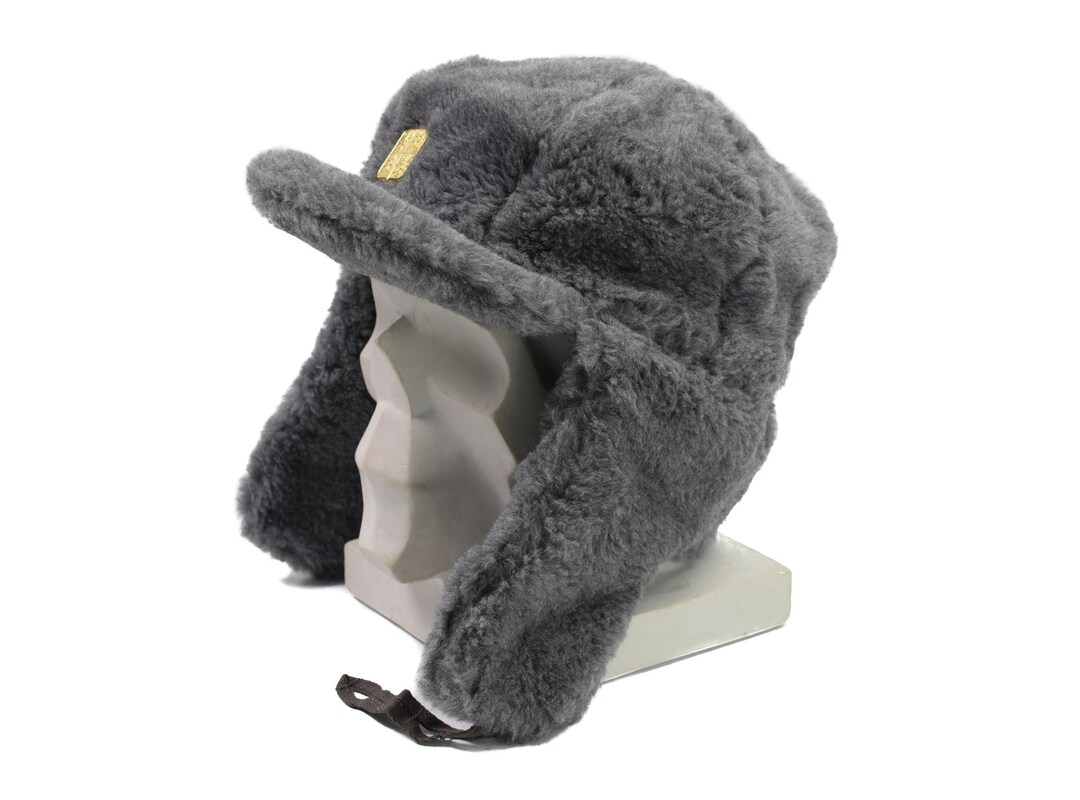 Original Czech Republic Army Winter Hat Cold Weather Faux Fur Earflap ...