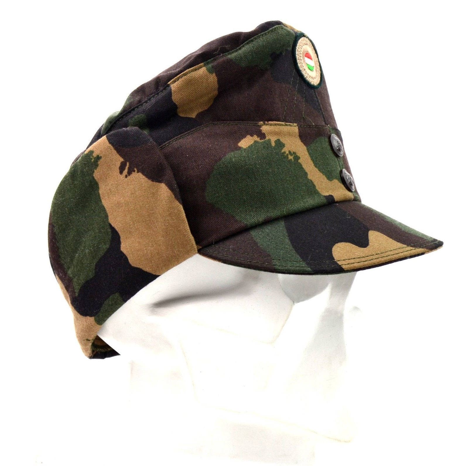 Genuine Hungarian Camo Army Winter Cap Military Field Hat With Color ...