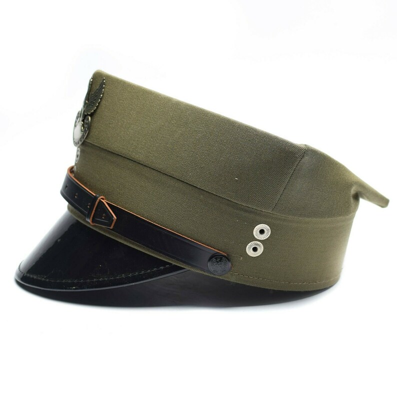 Genuine Polish Military Visor Hat Poland Army Officer Peaked - Etsy Genuine Polish Military Visor Hat Poland Army Officer Peaked - Etsy