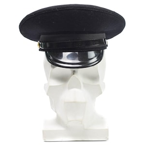 Original Soviet Russian Hat Navy Visor Forage Peaked Cap Black Marines ...