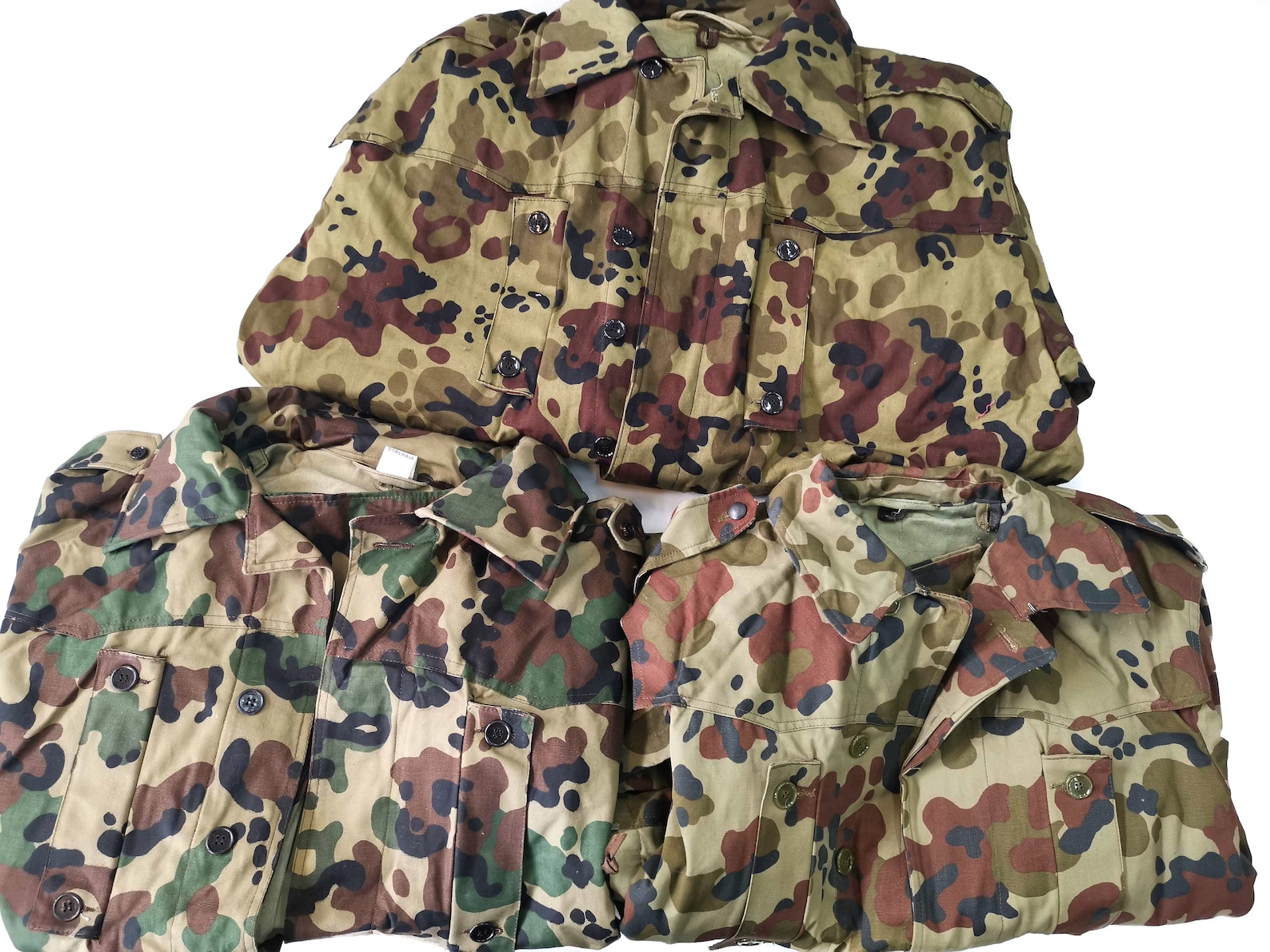 Genuine Romanian army Parka M93 combat camo leaf BDU jacket - Etsy
