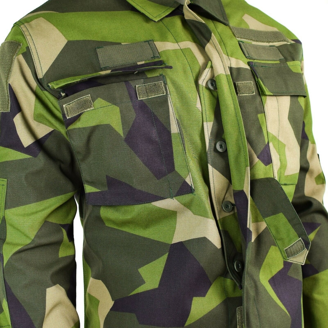 Original Swedish Army M90 Jacket Splinter Camouflage Field - Etsy