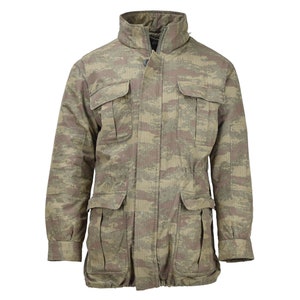 Original Turkish Military Paratroopers Jacket Parka Camo Ripstop Lined ...