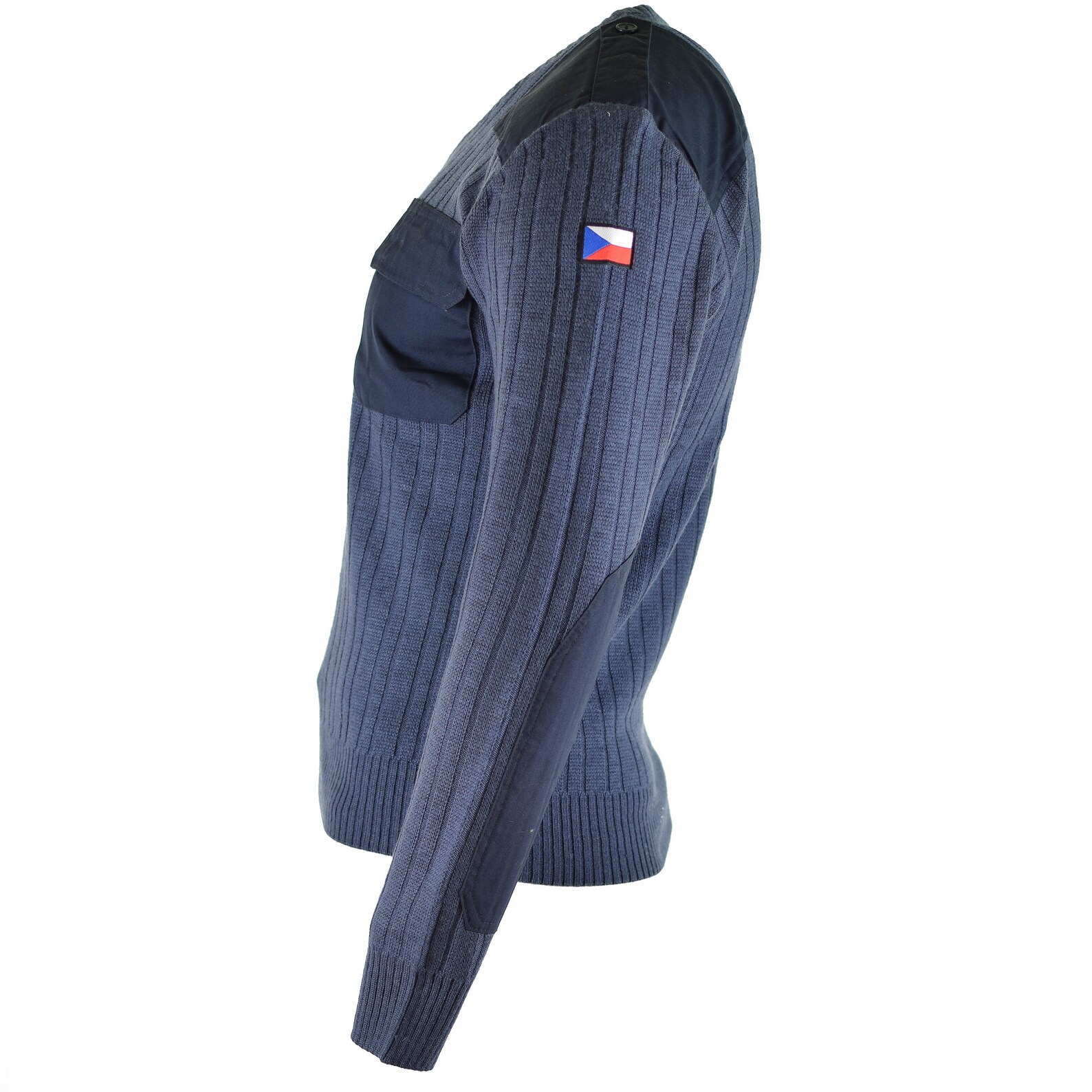 Original Czech Army Sweater Jumper M97 Blue Wool V-neck Military ...