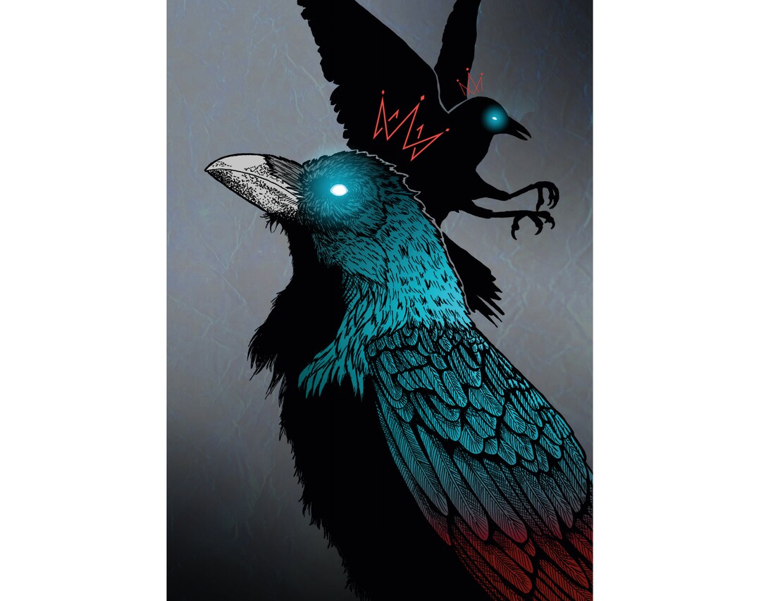 Art Print king of Crows - Etsy