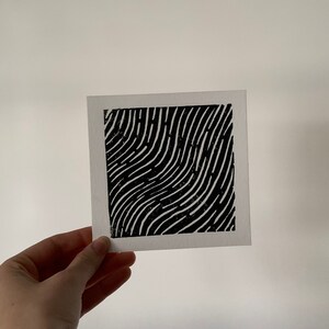 Friction Ridges Square Block Print - Etsy